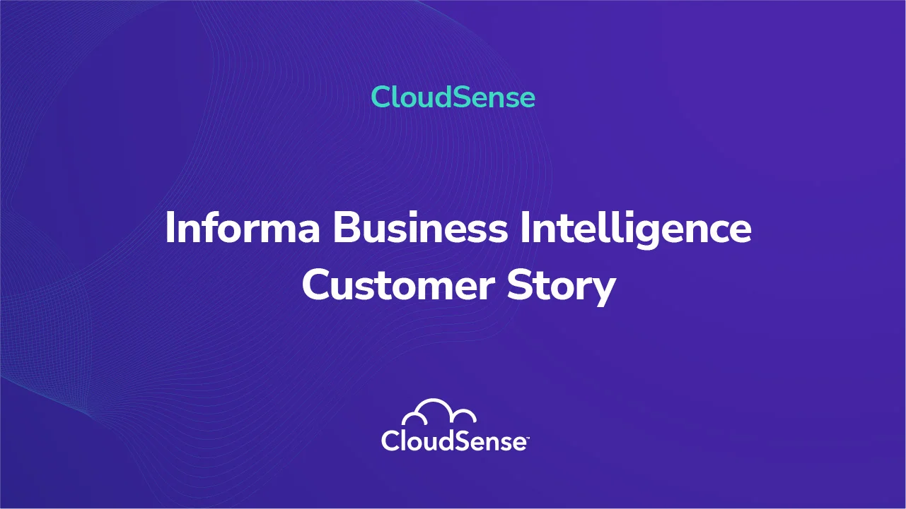 Informa Business Intelligence Customer Story | CloudSense